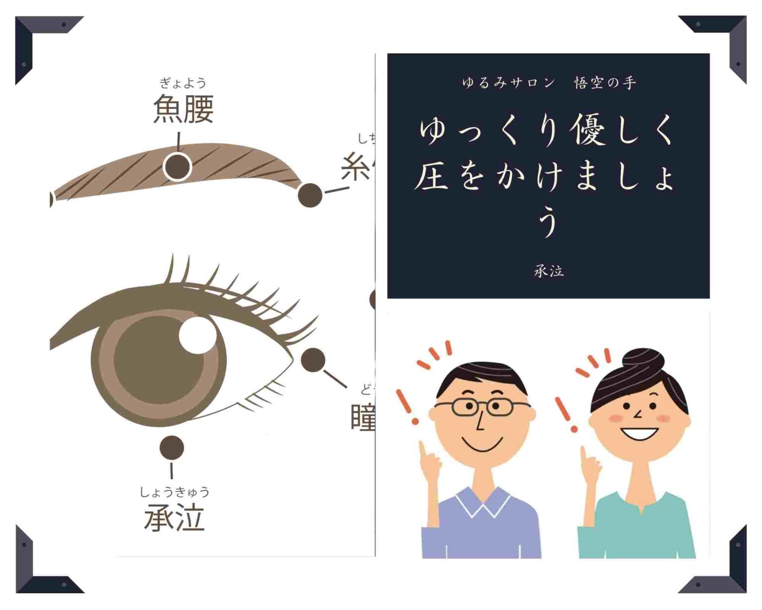 目の充血には承泣(しょうきゅう)のツボ ゆるみサロン 悟空の手